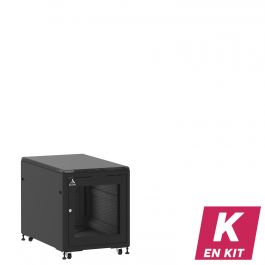 En Kit - Mini baie de brassage 12U 600x1000x740mm (LxPxH) 500kg, Porte ...